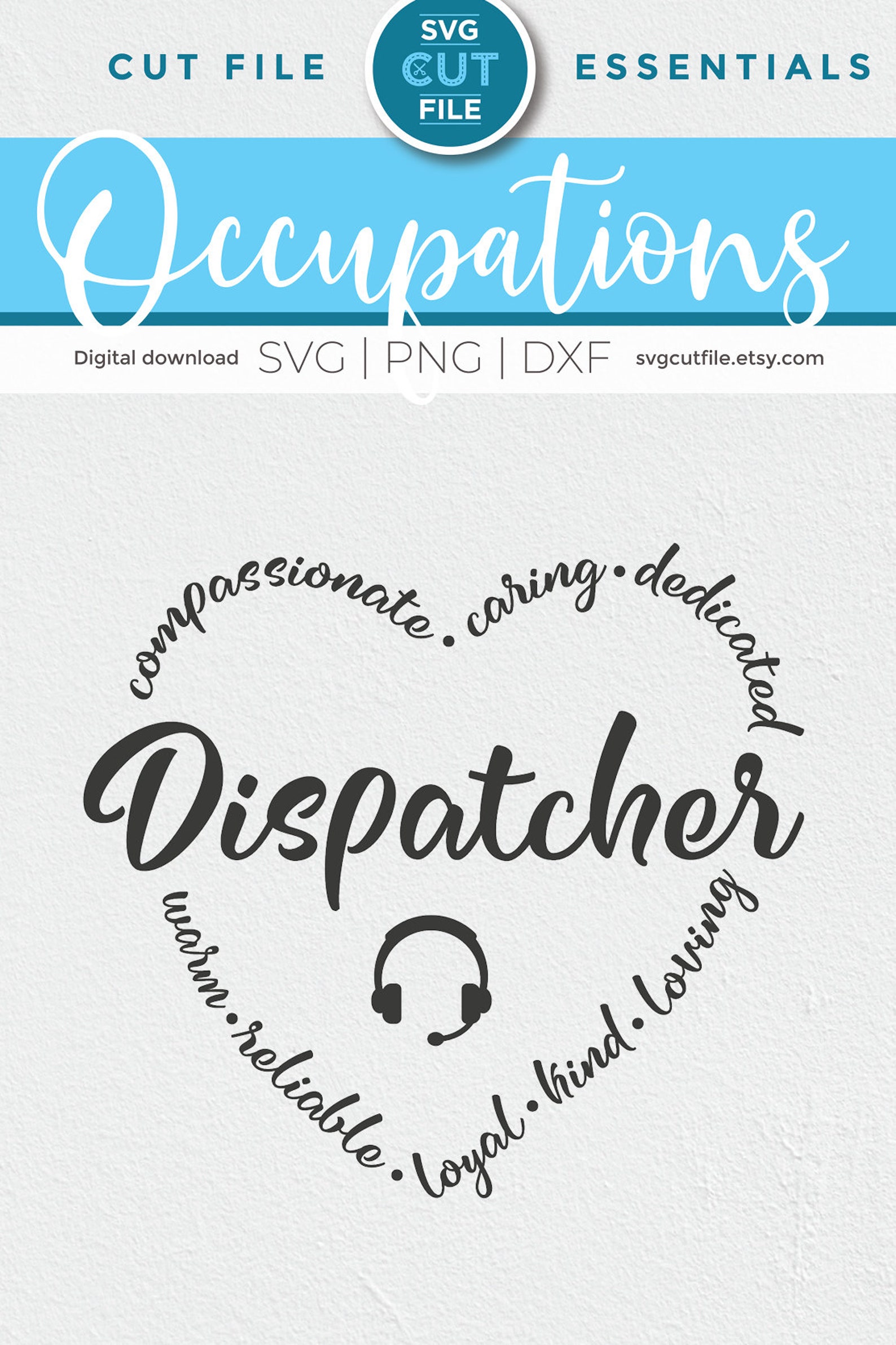 Dispatcher Svg Police Dispatcher Svg Driver Dispatcher Cut - Etsy