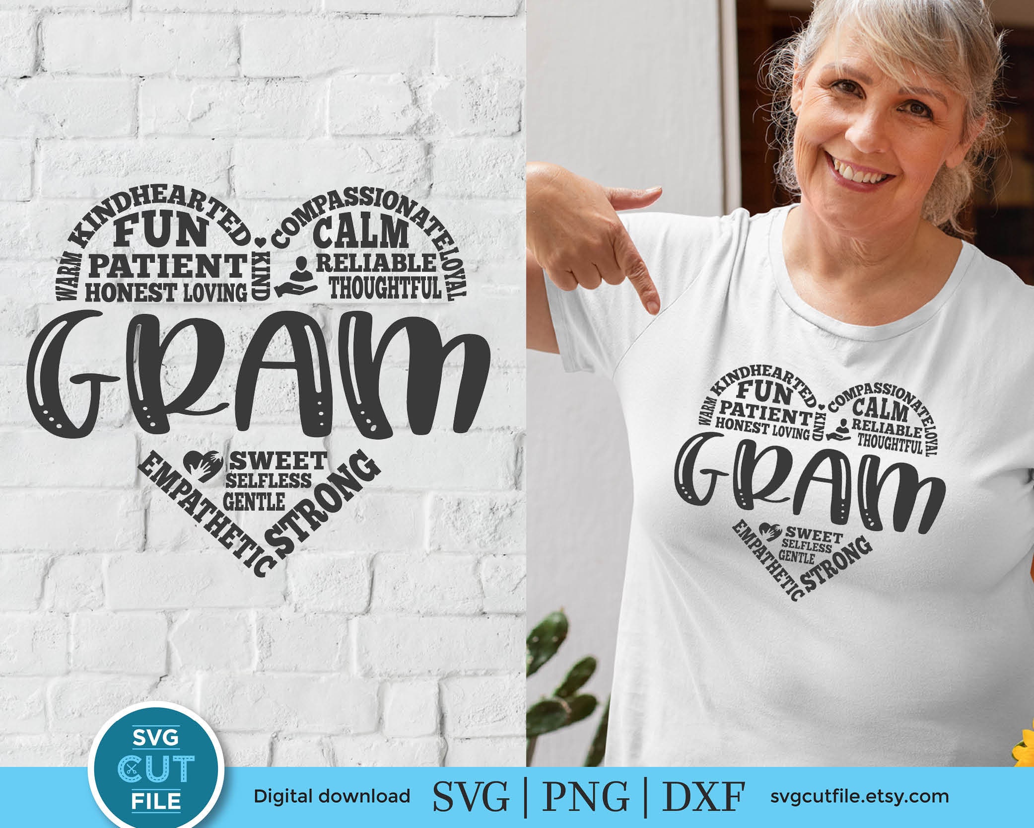 Gram Svg Gram Heart Svg Grandma Gram Svg Gift Idea - Etsy Ireland