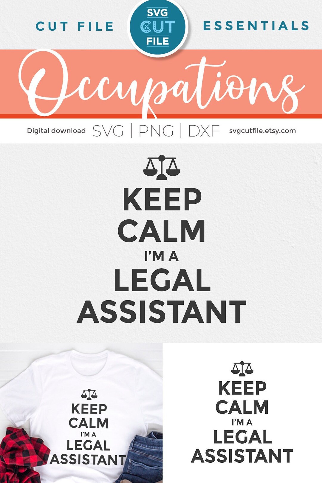 Legal Assistant, Keep Calm Svg, Cricut or Silhouette Svg, Paralegal Svg ...