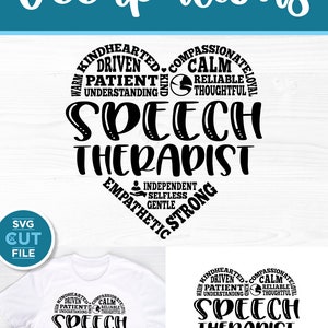 Speech Therapist Svg, Speech Therapy Svg, Speech Therapy Heart, Love ST ...