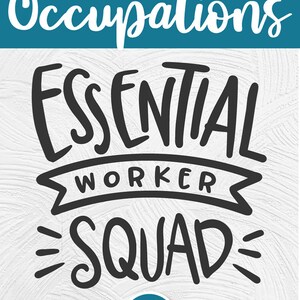 Essential Worker Svg, Essential Worker Squad Svg, Frontline Worker Svg ...