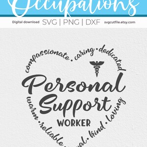 Personal Support Worker Svg, Psw Svg, Caregiver Svg, Home Healthcare ...