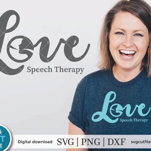 Speech Therapist Svg, Speech Therapy Svg, Love Speech Therapy, Love ST ...