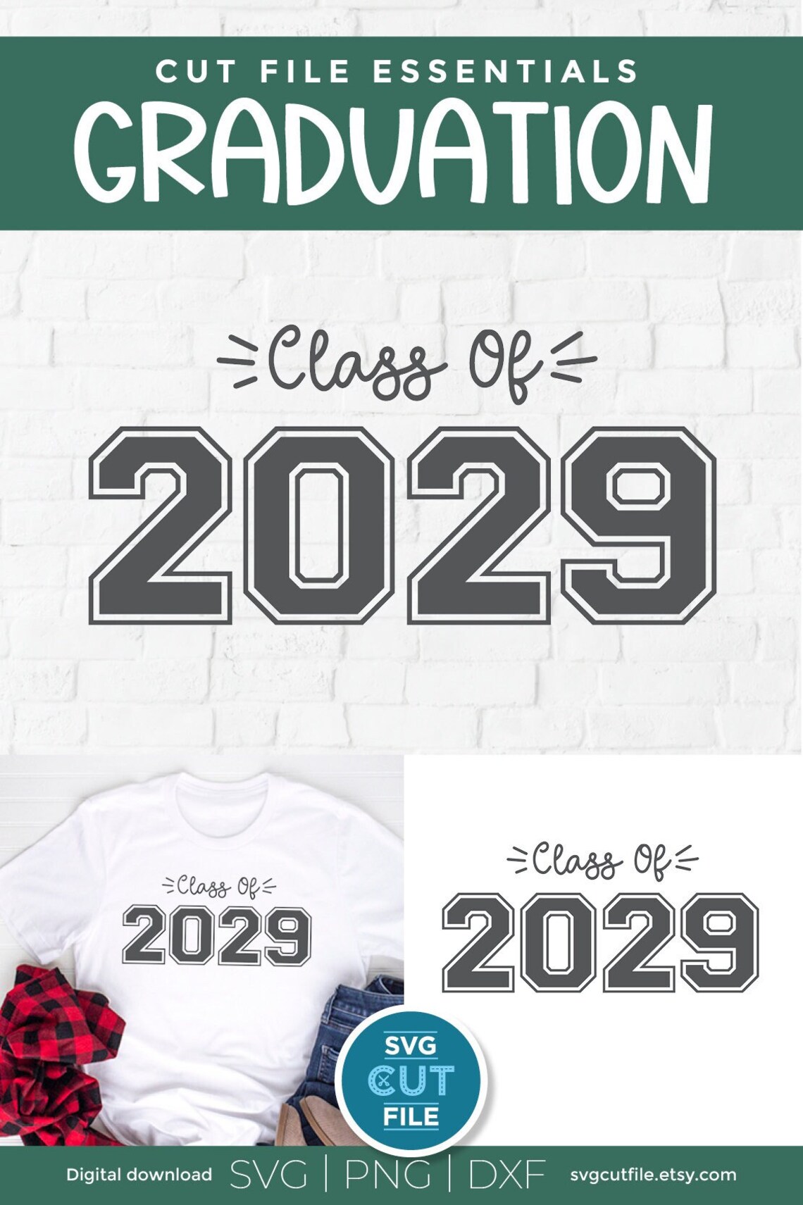 Class of 2029 Svg Cute 2029 Grad Svg 2029 Graduation Svg - Etsy