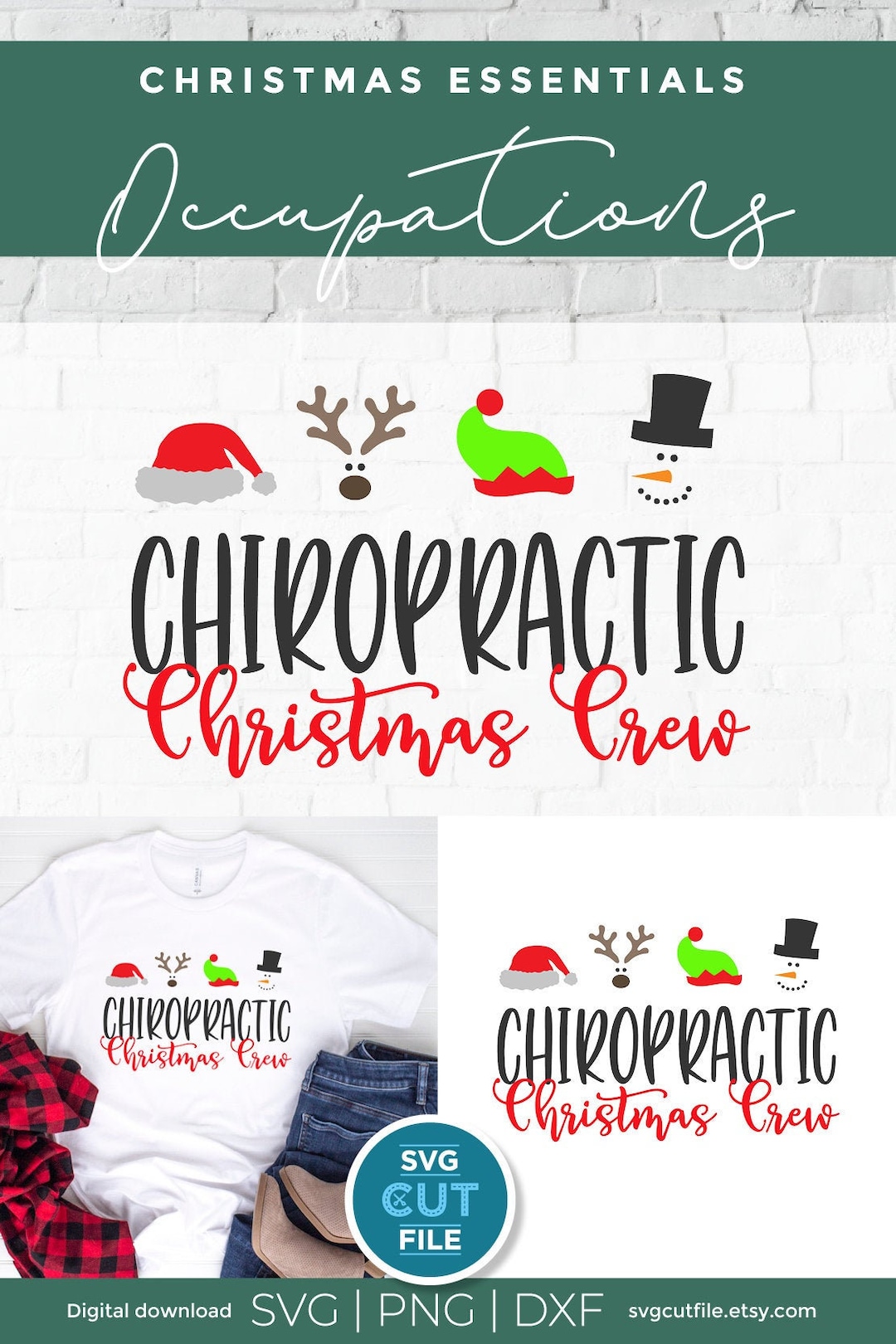 Christmas Chiropractor Svg, Chiropractic Christmas Crew Svg, Holiday ...
