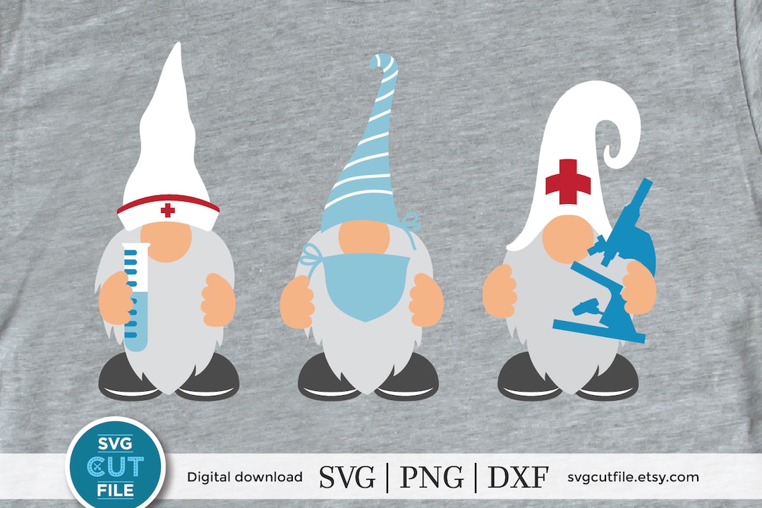 Lab Tech Gnome Svg, Laboratory Technician Svg, Doctor Gnomes Svg, Mask ...