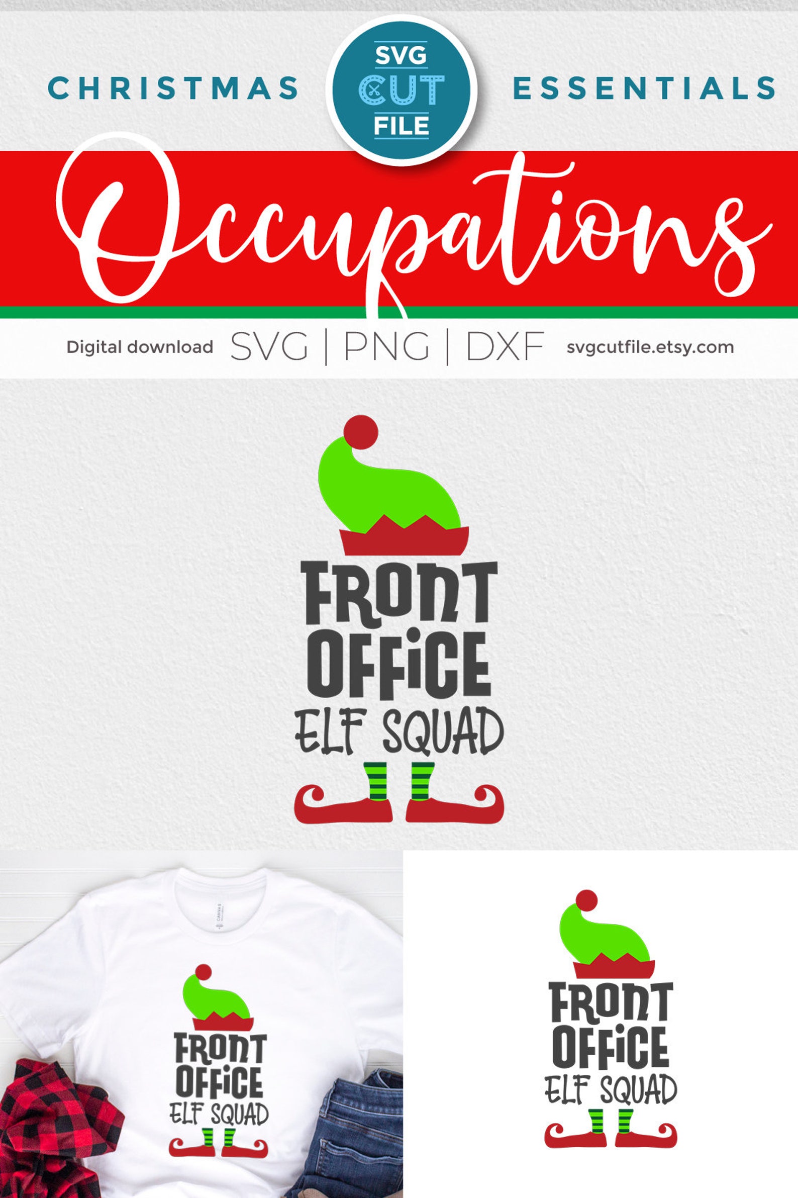 Christmas Front Office Svg, Front Desk Svg, Secretary Elf Svg, Holiday ...