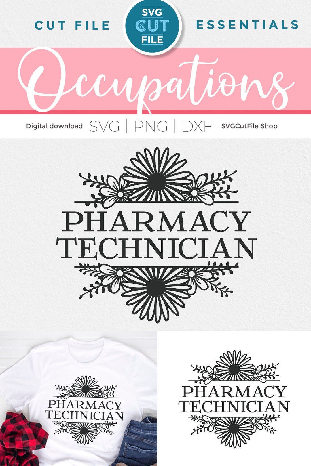 Pharmacy Technician Svg, PT Svg, Pharmacy Tech Svg, Pharmacy Svg, Split ...