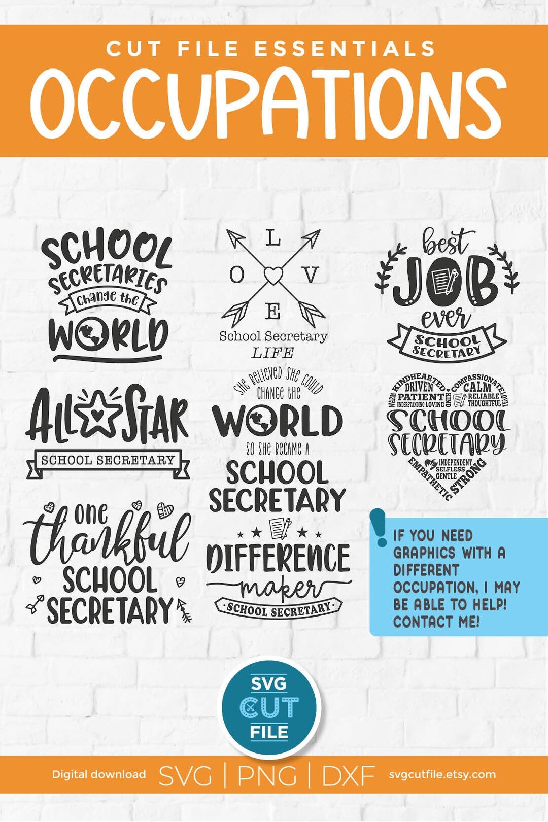 School Secretary Svg, School Secretary Bundle Svg, Secretary Collection ...