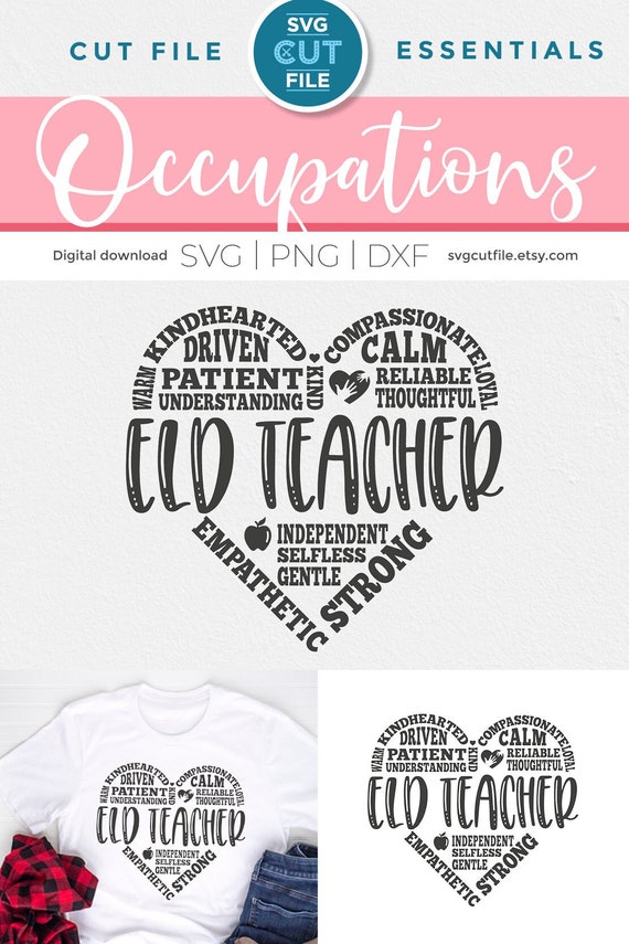 ELD Teacher Svg English Language Development Teacher Svg | Etsy