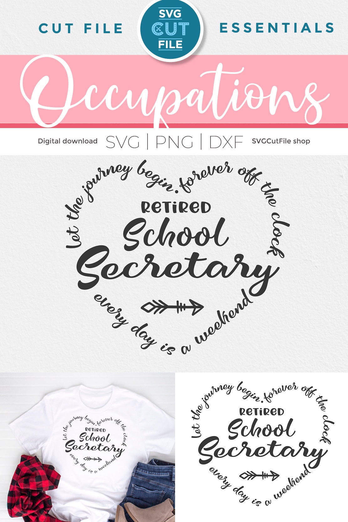 Retired School Secretary Svg, Retiring Secretary Svg, School Secretary ...