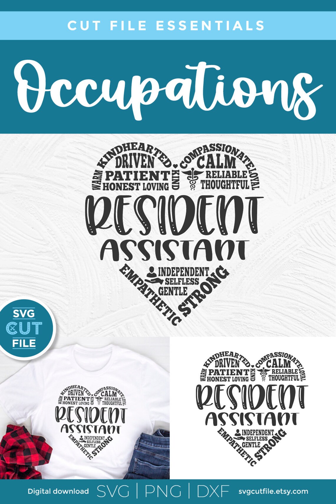 Resident assistant svg ra svg care partner svg essential ra | Etsy