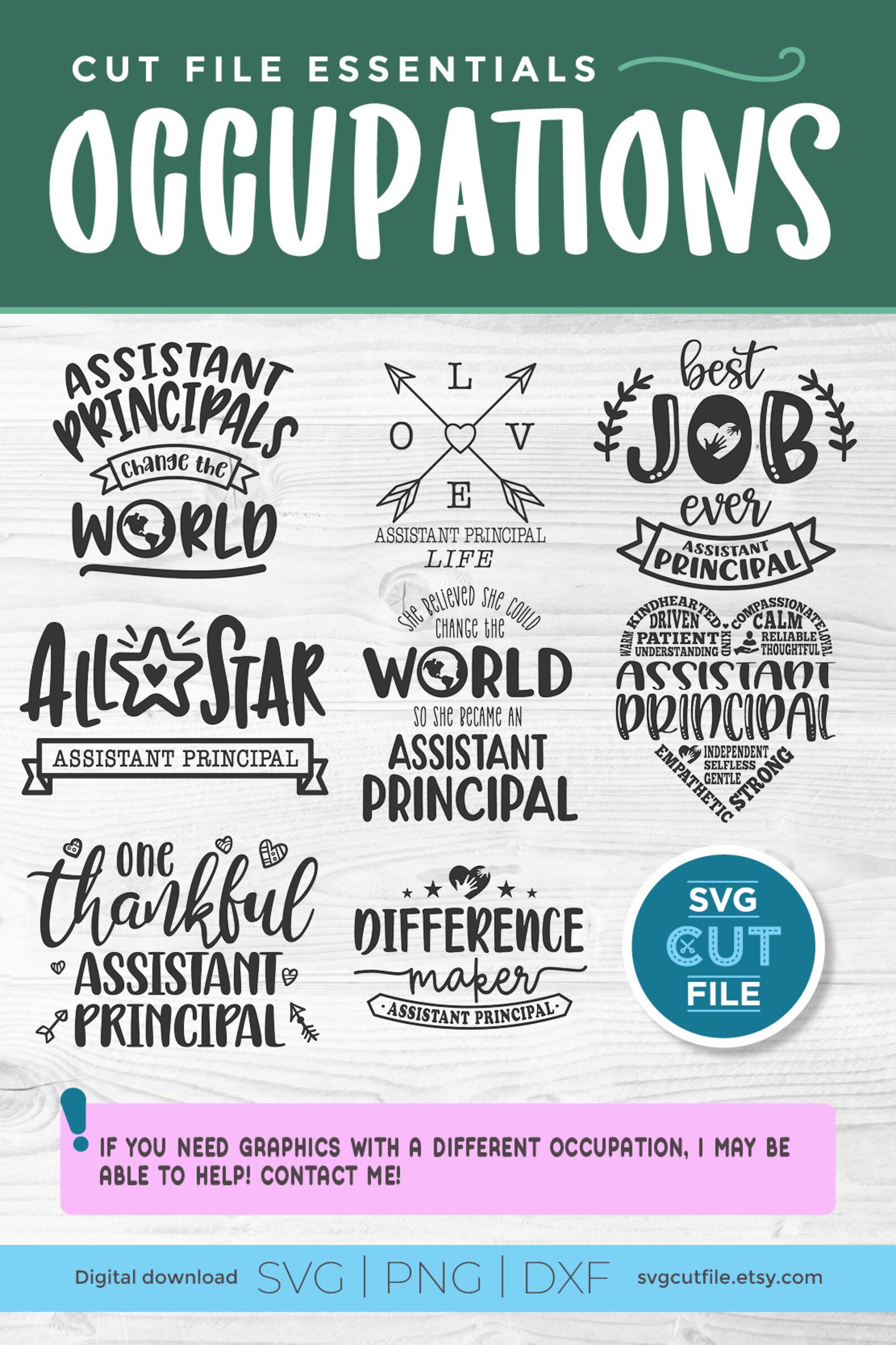 Assistant Principal Svg, Elementary Svg, Assistant Principal Bundle Svg ...