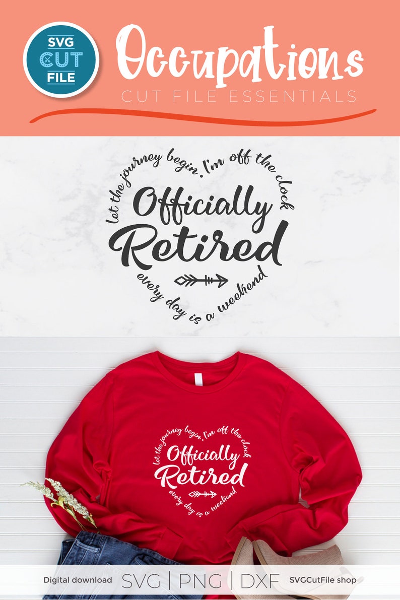 Retired Svg, Officially Retired Svg, Retiring Svg, Great for a Nurse or ...
