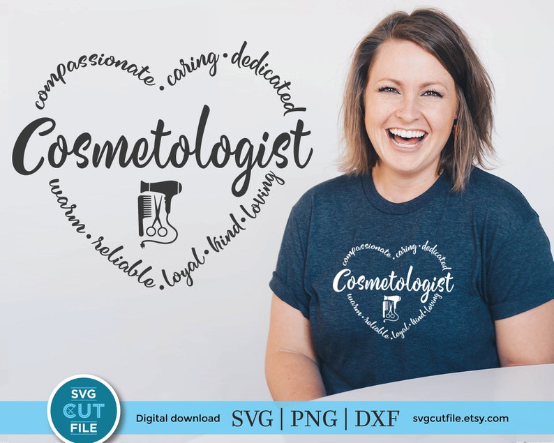 Cosmetologist Svg Cosmetology Svg Hair and Makeup Svg Hair | Etsy