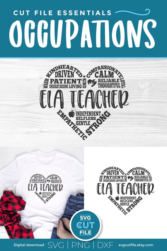 ELA Teacher Svg English Teacher Svg English Language Arts - Etsy