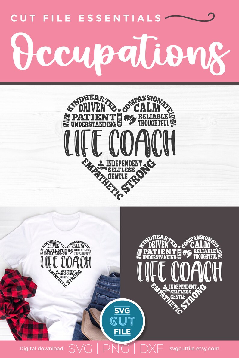 Life Coach Svg Lc Svg Appreciation Subway Art Heart Boss | Etsy