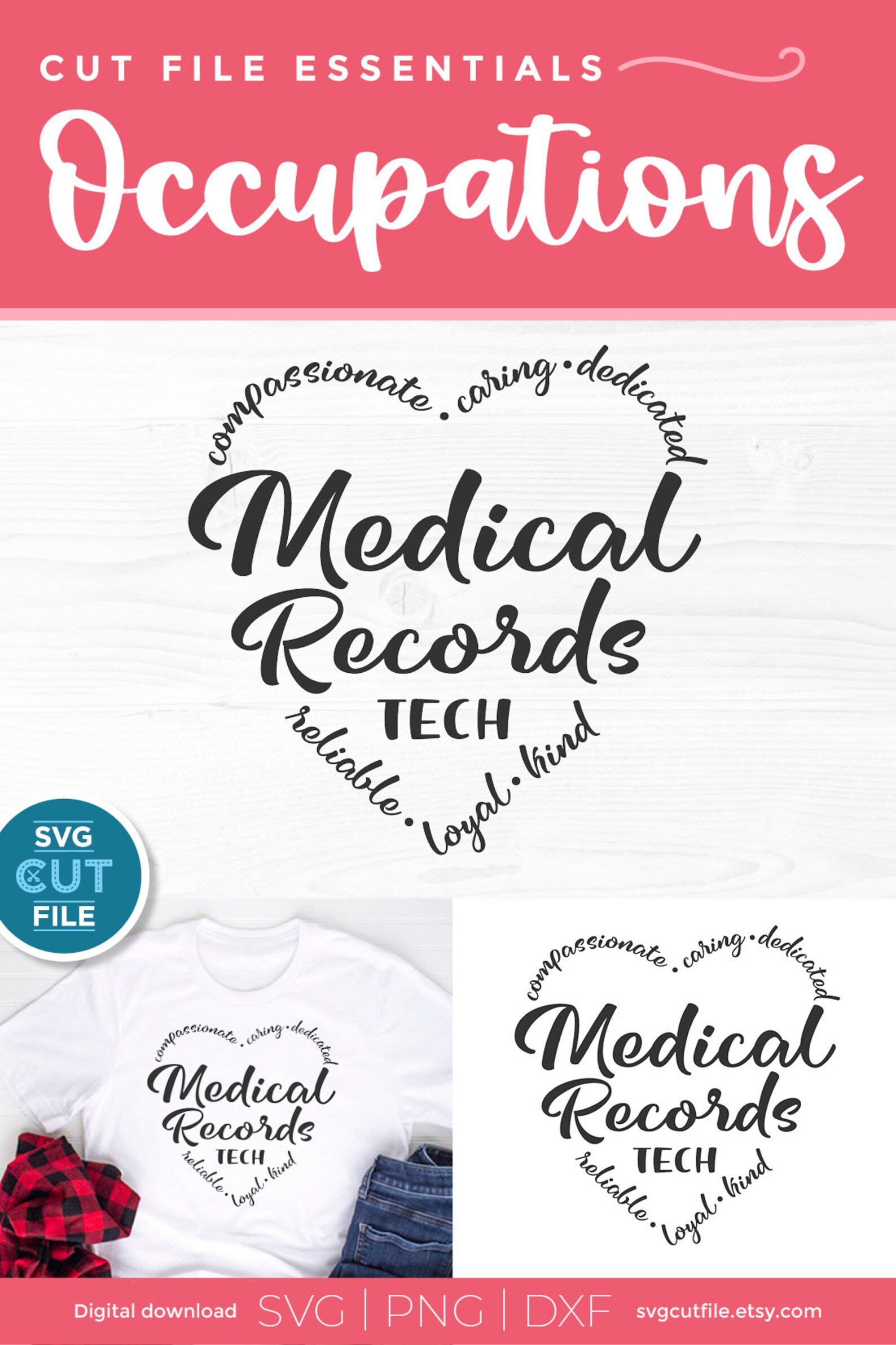 Medical Records Tech Svg, Specialist Svg, Medical Records Technician ...