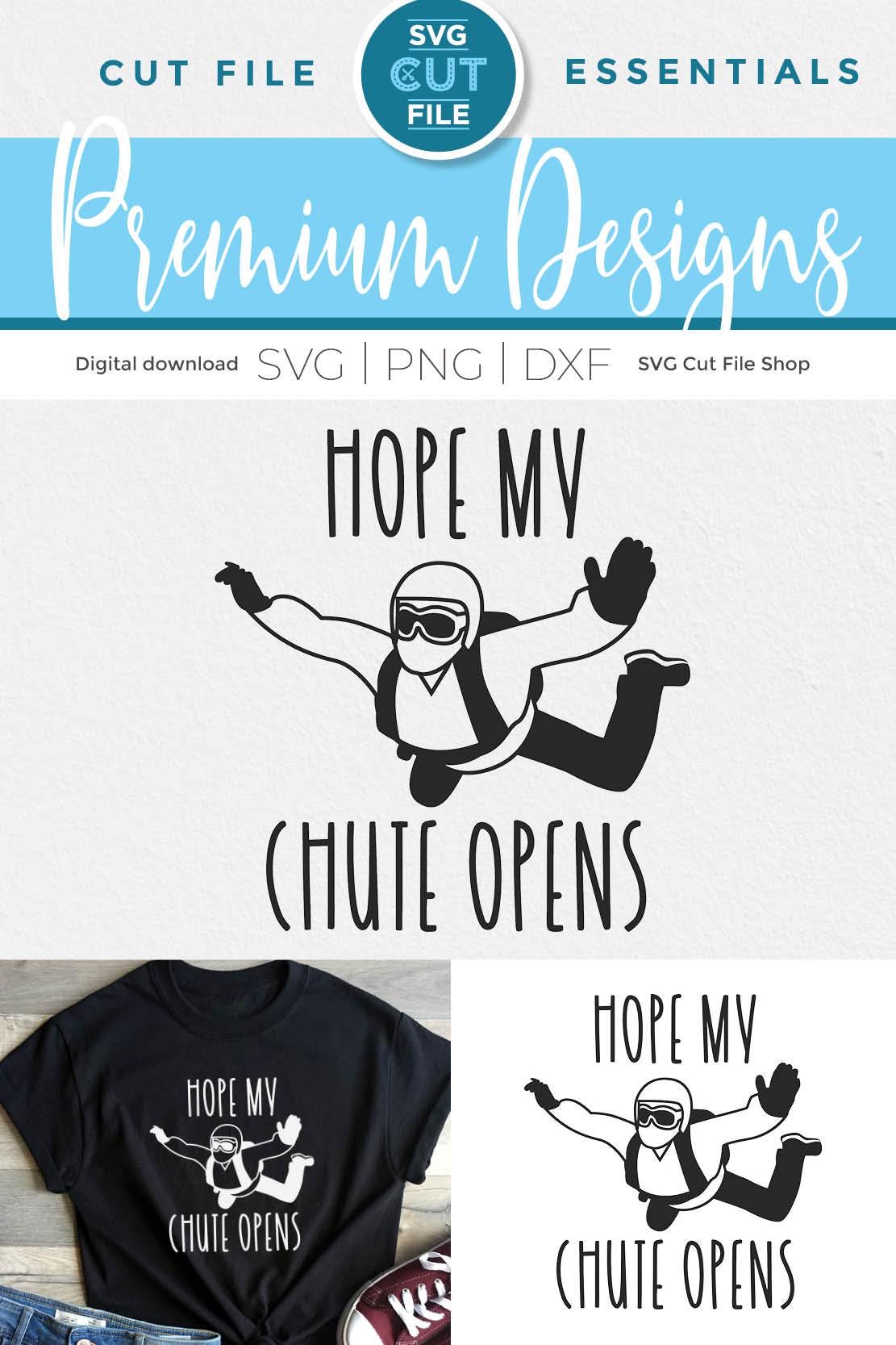 Skydiving Svg, Sky Diving, Skydive Svg, Hope My Chute Opens, First Sky ...