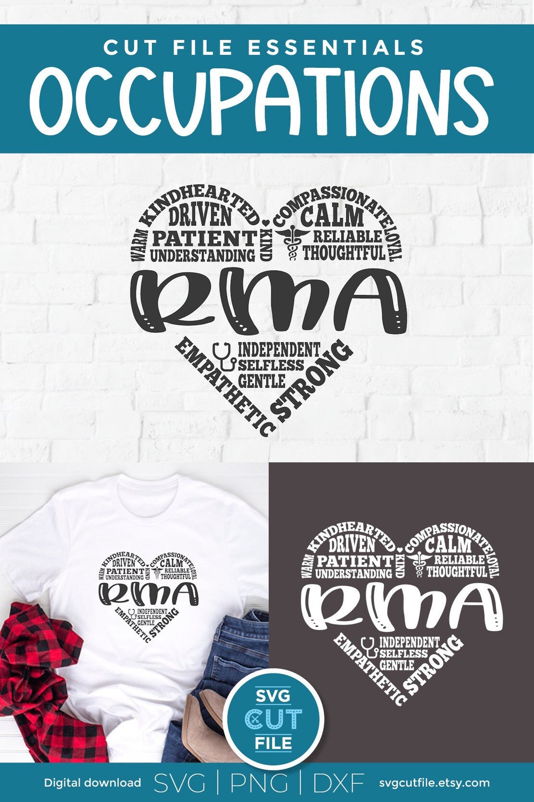 Registered Medical Assistant Svg, RMA Svg, Heart Svg, RMA Life, RMA ...