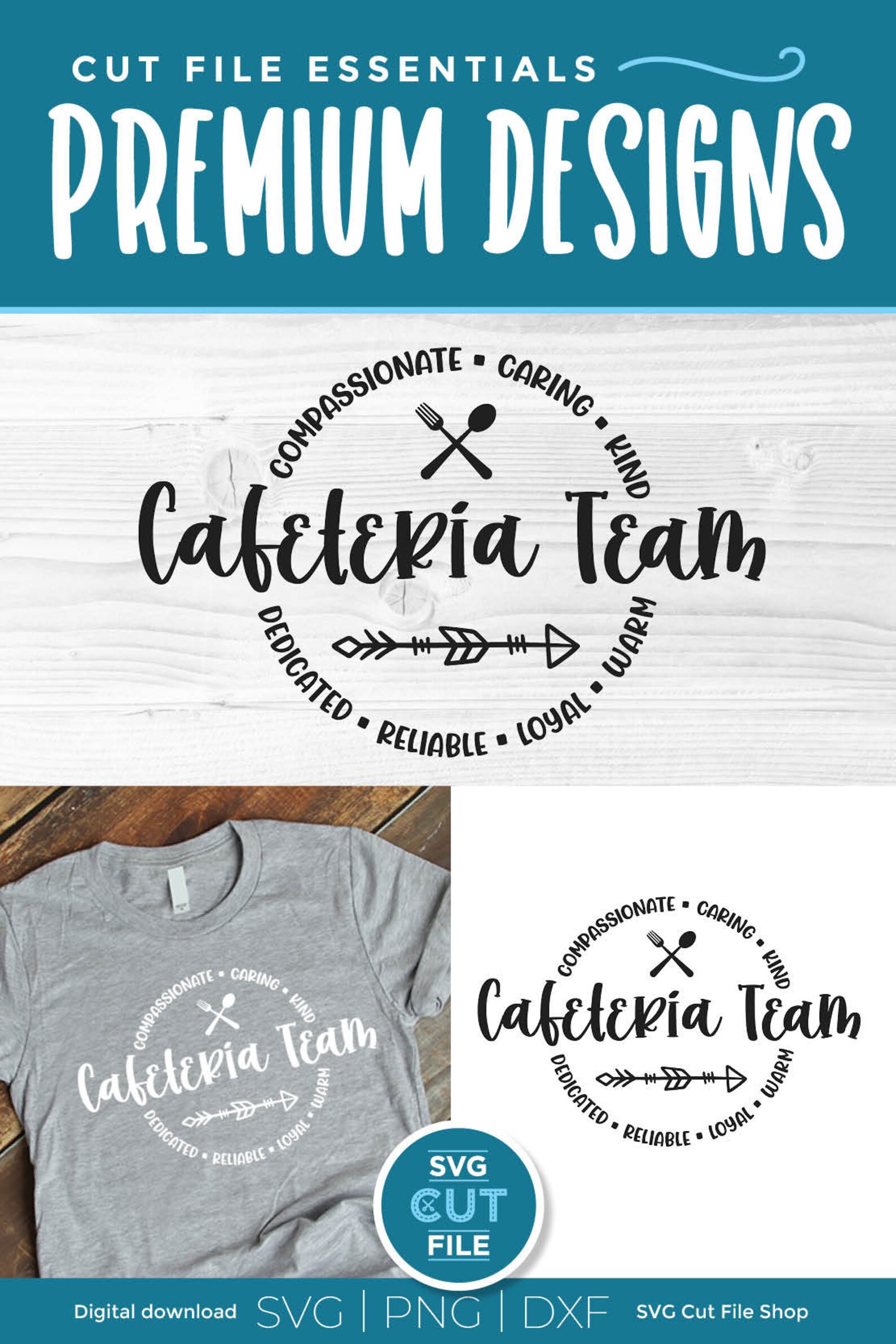 Cafeteria Team Svg Lunch Lady Svg Cafeteria Worker Etsy