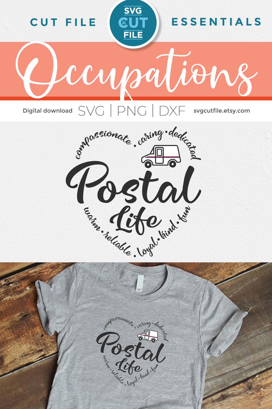 Postal service svg post office svg postal life essential | Etsy