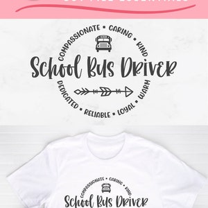 Bus Driver Svg, School Bus Svg, Schoolbus Driver, Appreciation, Svg Dxf ...