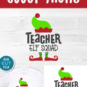 Christmas Teacher Svg, Teacher Elf Svg, Teacher Christmas Svg ...