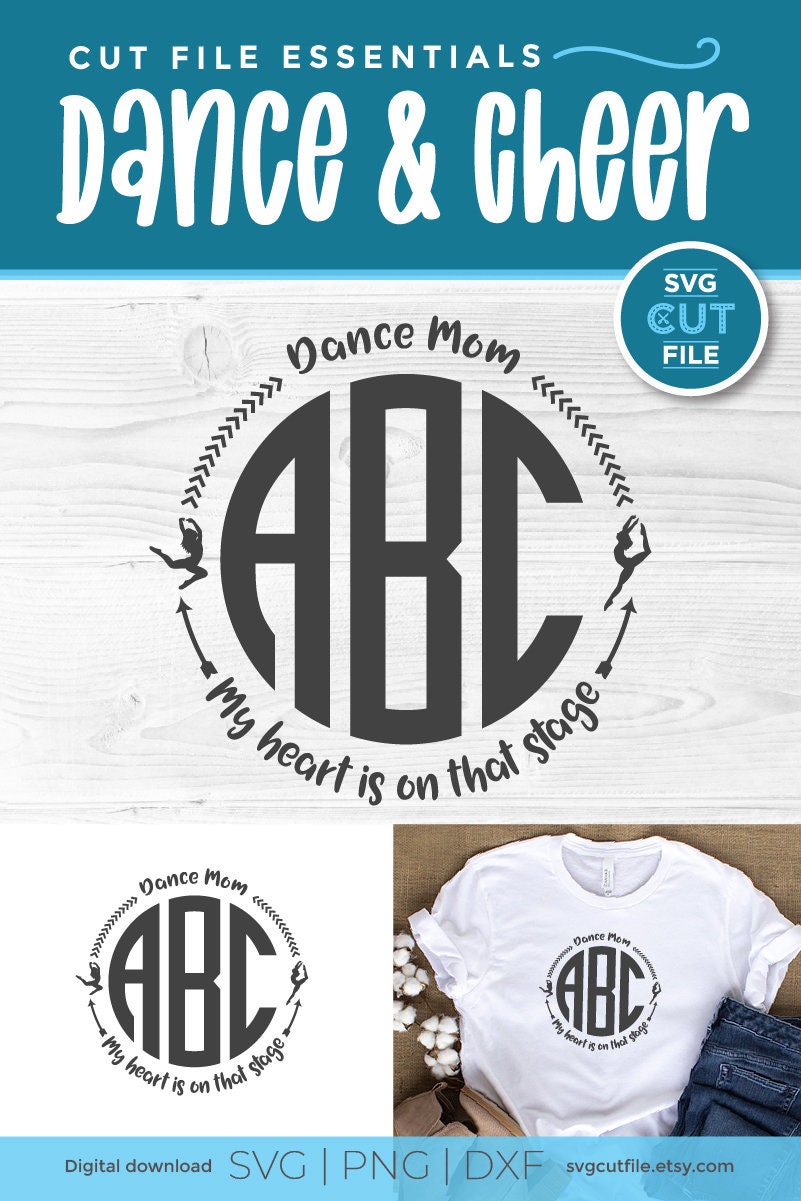 Dance Mom Monogram Svg, Dance Svg, Dance Team Svg, Dance Mom Svg ...
