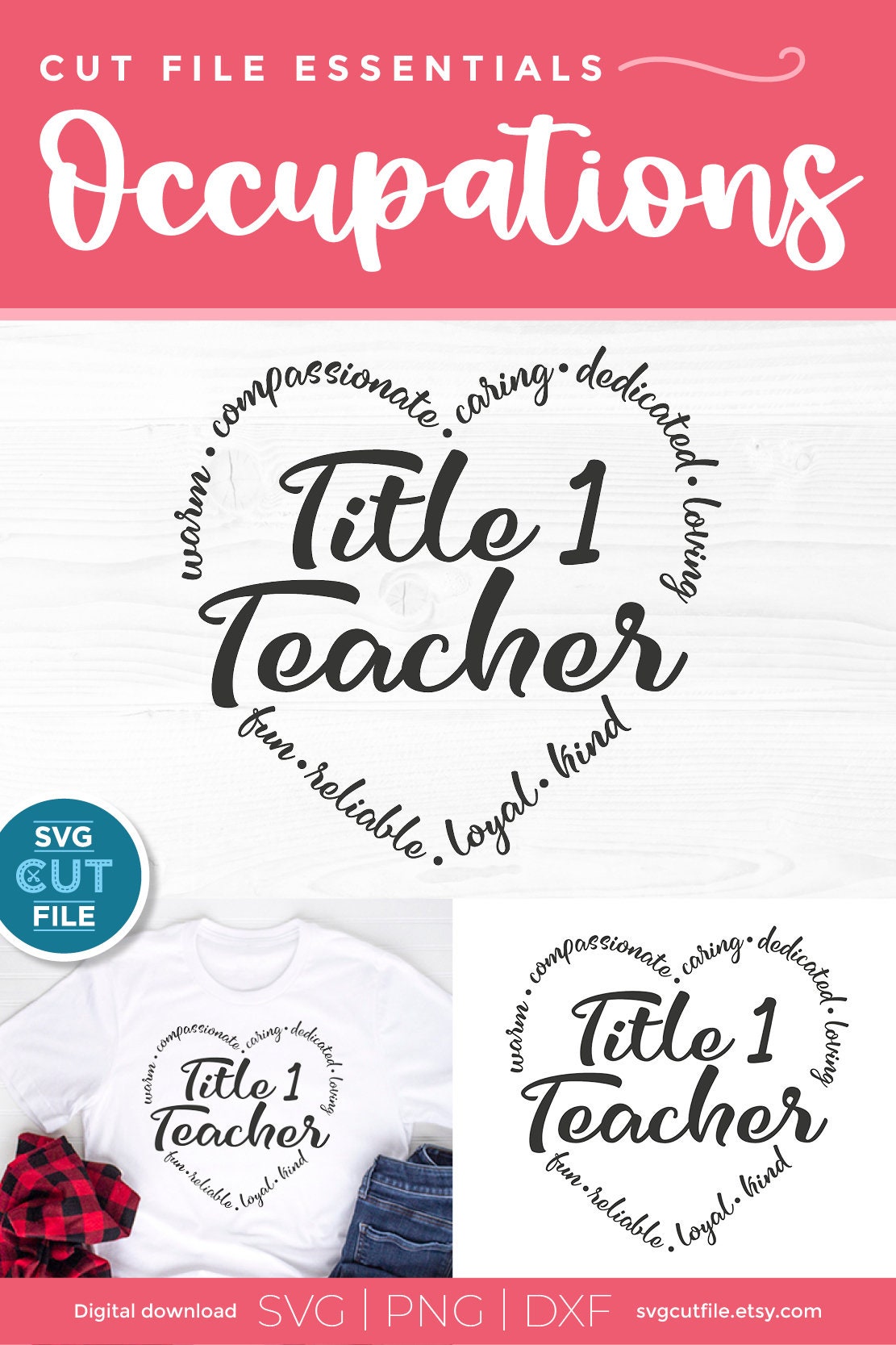 Title 1 Teacher Svg Title One Teacher Svg Remedial Reading | Etsy