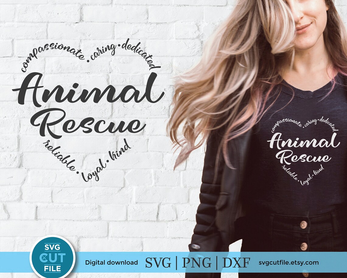 Animal Rescue Svg Adopt Svg Foster Svg Rescue Svg Humane | Etsy