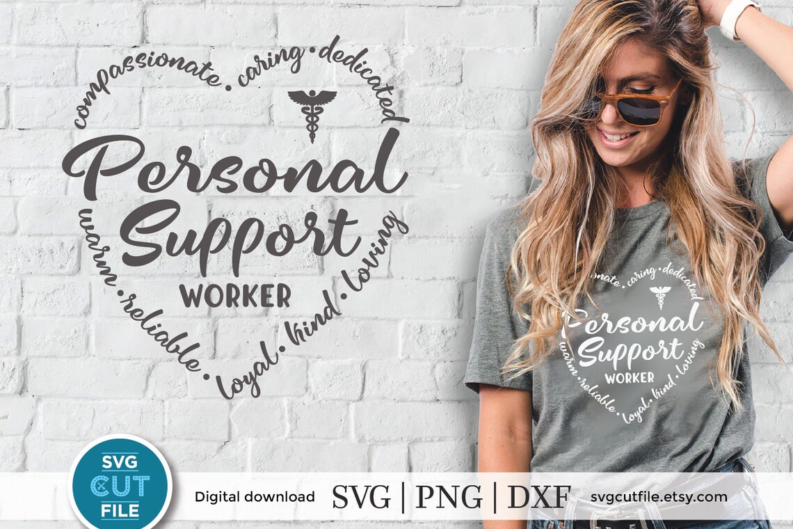Personal Support Worker Svg, Psw Svg, Caregiver Svg, Home Healthcare ...