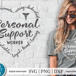 Personal Support Worker Svg, Psw Svg, Caregiver Svg, Home Healthcare ...