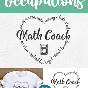 Math Coach Svg, Teacher Appreciation Svg, Math Tutor Svg, Math ...