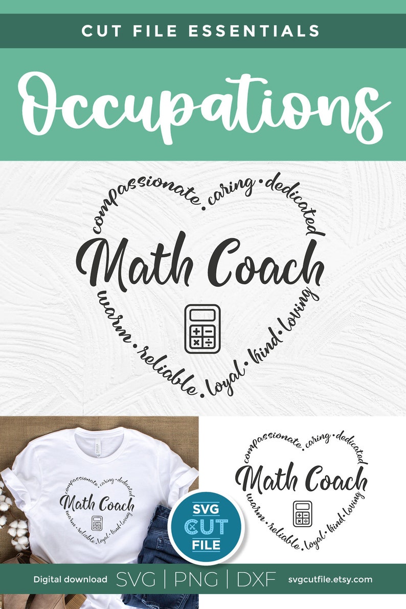 Math Coach Svg Teacher Appreciation Svg Math Tutor Svg Math - Etsy