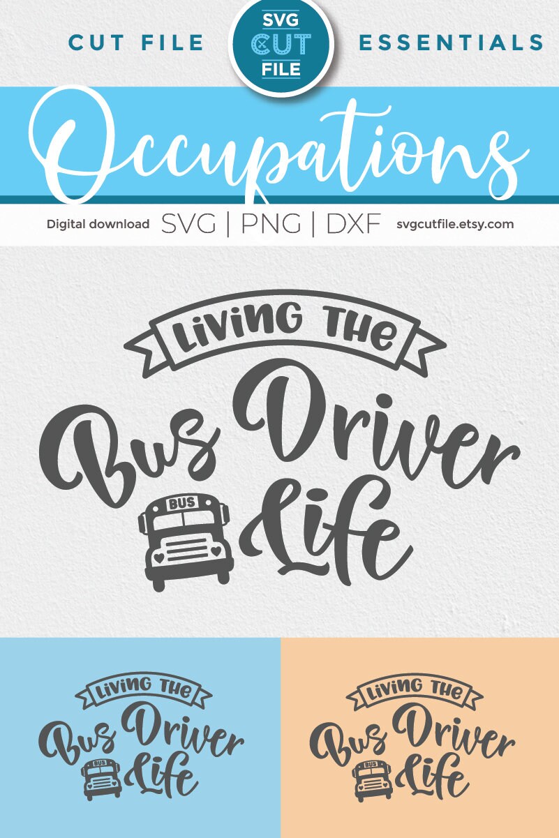 Bus Driver Svg, Schoolbus Driver Svg, Bus Driver Appreciation, Svg Dxf ...