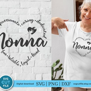Nonna Svg, Grandma Nonna Svg, Nonna Heart Svg, Cute Gift, Mother's Day Nonna, New Grandma Svg ...