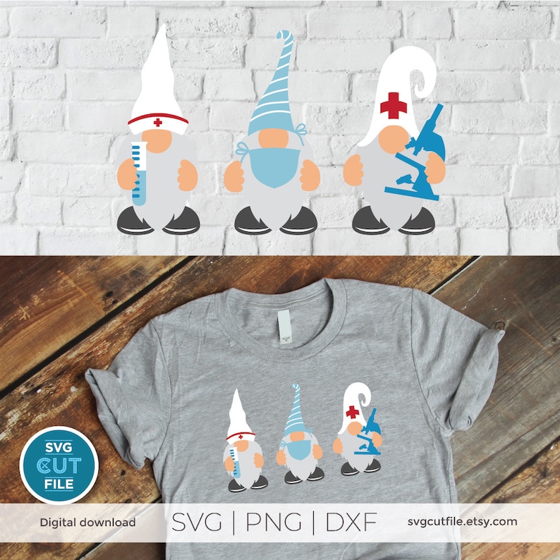 Lab Tech Gnome Svg, Laboratory Technician Svg, Doctor Gnomes Svg, Mask ...