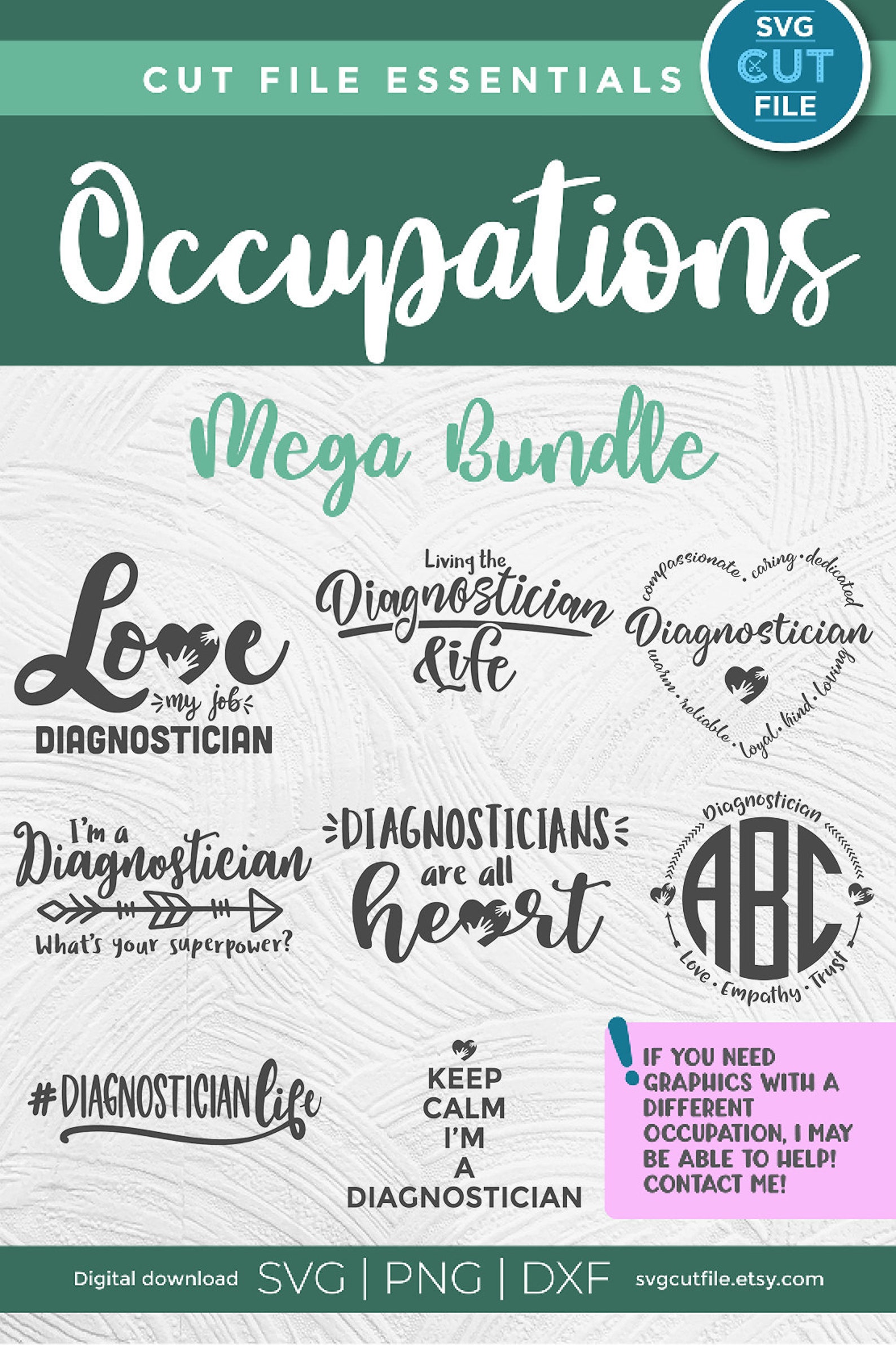 Diagnostician Svg Diag Svg School Diagnostician Svg Bundle - Etsy