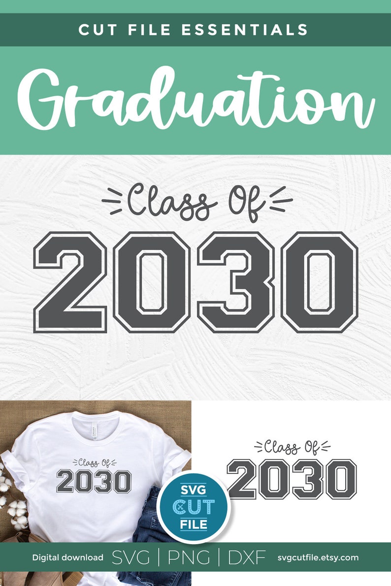 Class of 2030 Svg, Cute 2030 Grad Svg, 2030 Graduation Svg, 2030 Senior ...