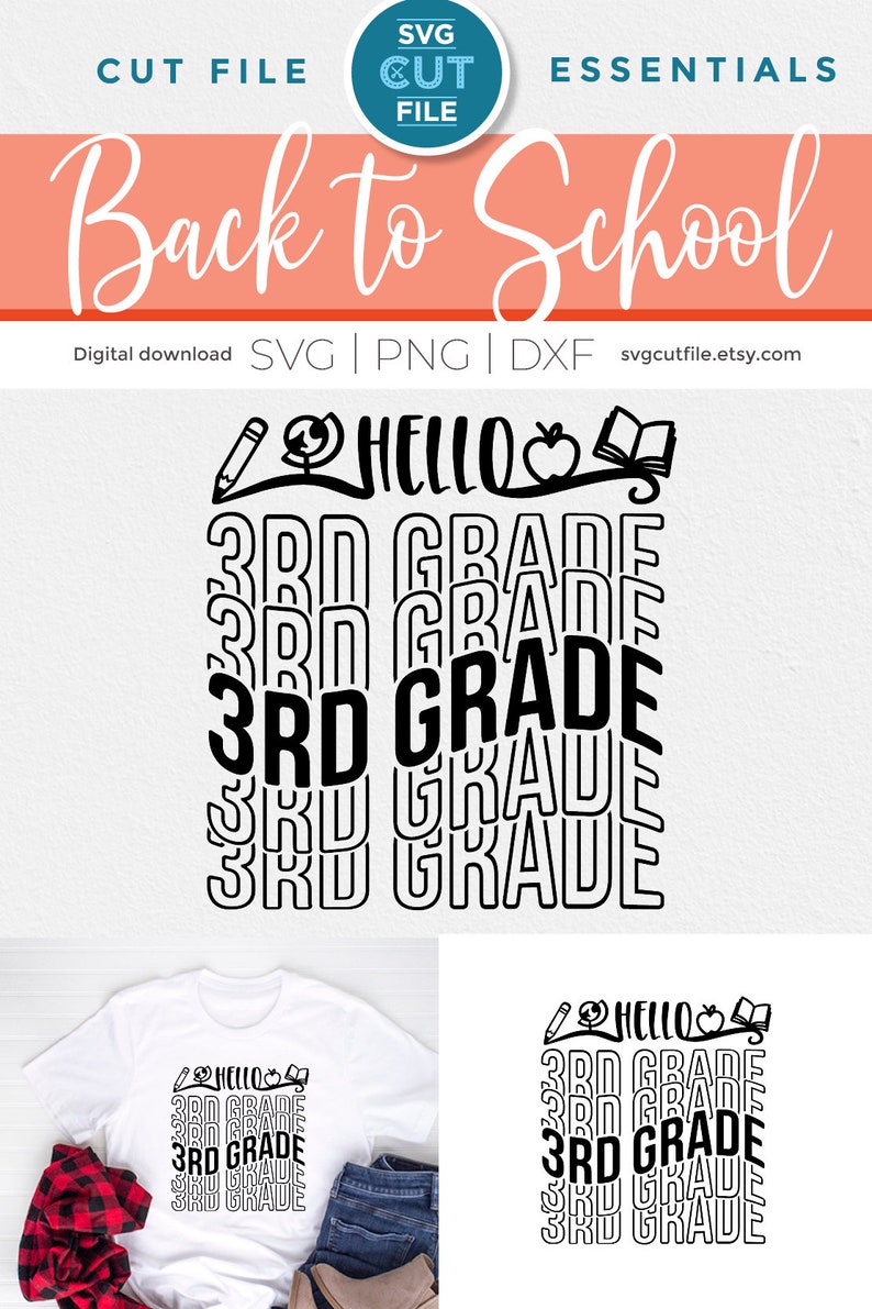 3rd Grade Svg 3rd Grader Svg Third Grade Teacher Svg Third - Etsy