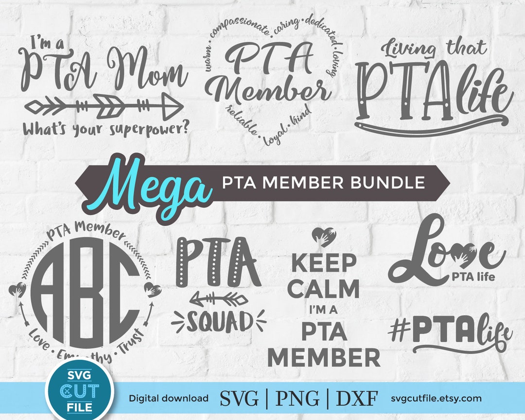 PTA Svg, PTA Bundle, Pta Life Svg, Teacher Svg, Teacher Life Svg, Pto ...