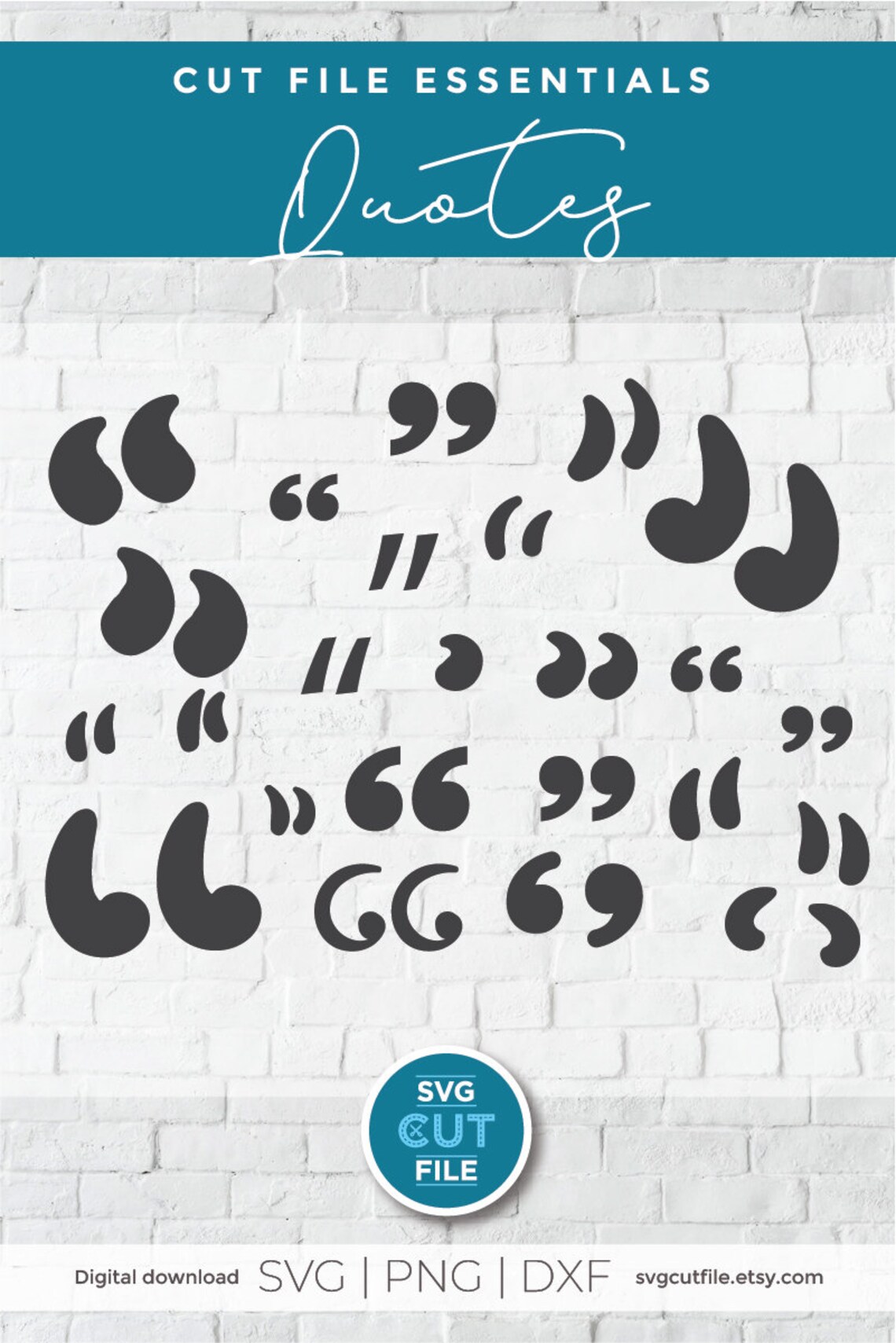 Quotation Marks Svg Apostrophe Svg Citation Marks Svg | Etsy