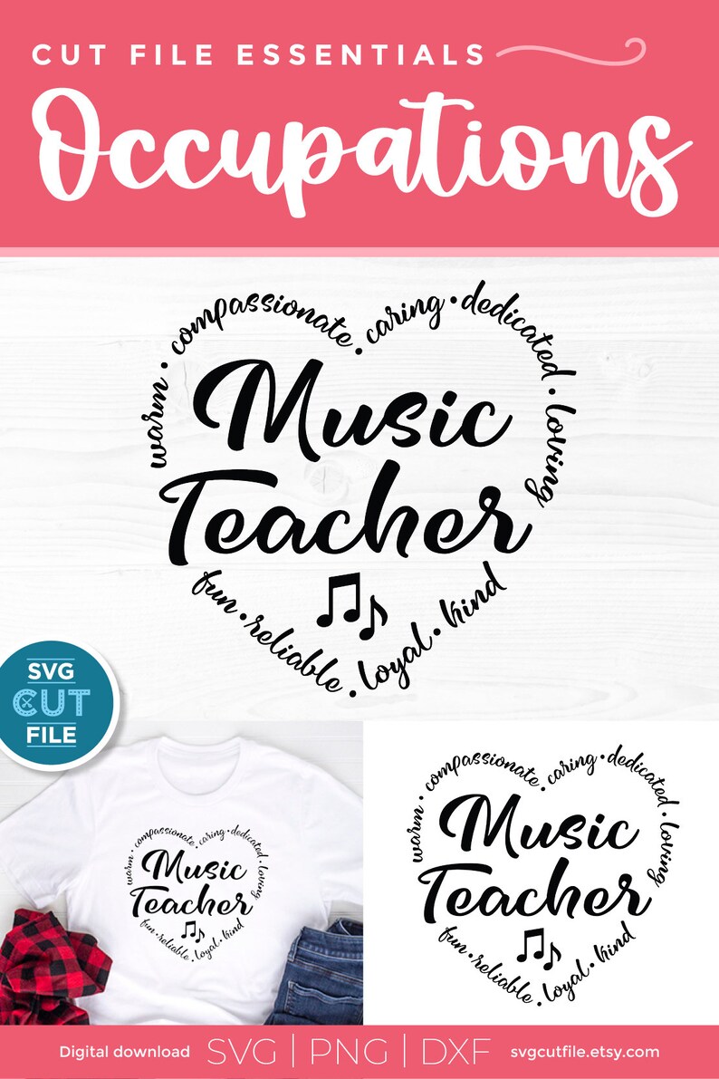Music Teacher Svg Musical Notes Svg Back to School Svg | Etsy