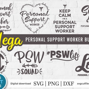 Personal Support Worker Svg, Psw Svg, Caregiver Svg, Psw Bundle Svg ...