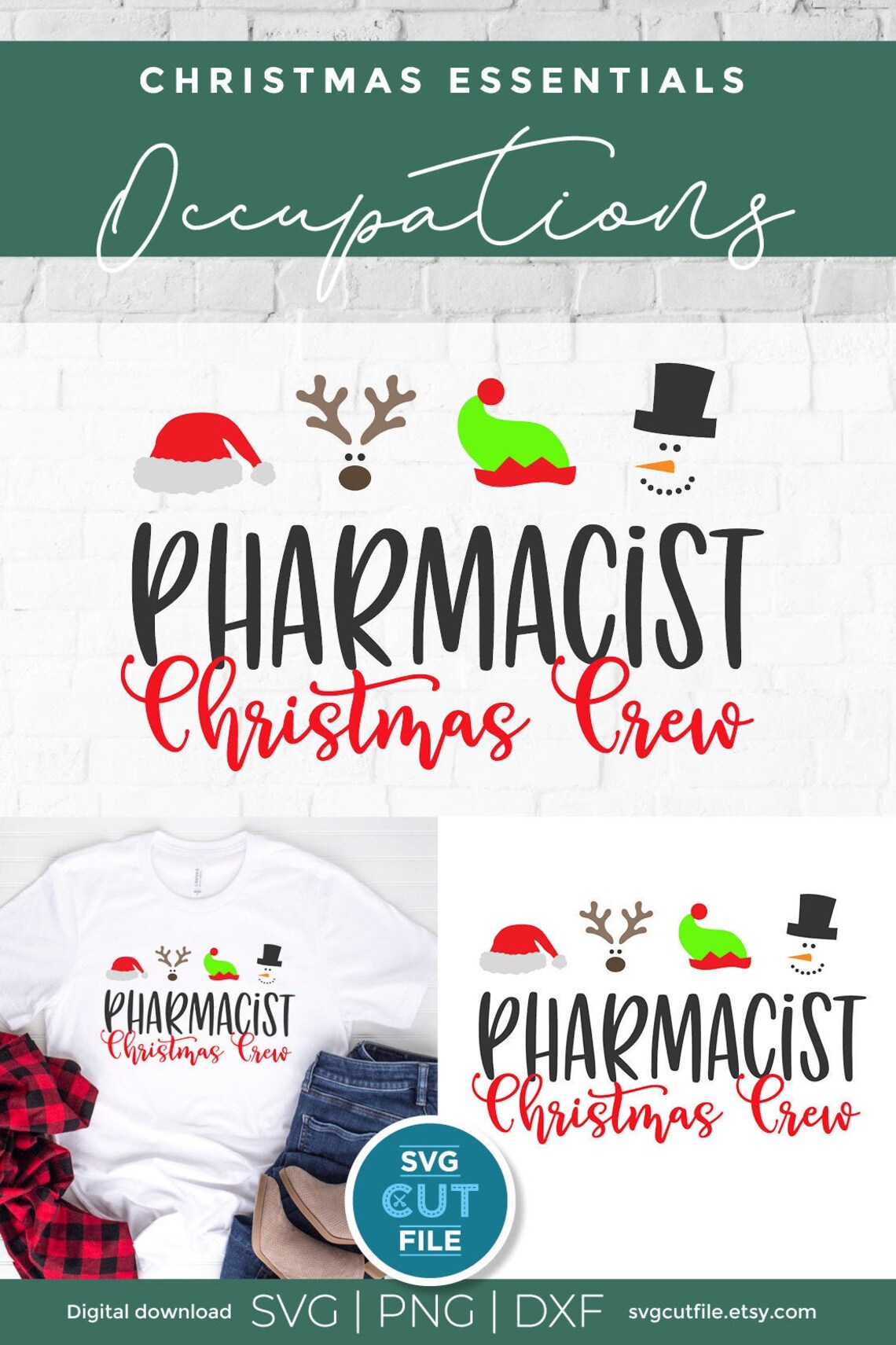 Christmas Pharmacist svg Pharmacist Christmas Crew svg | Etsy