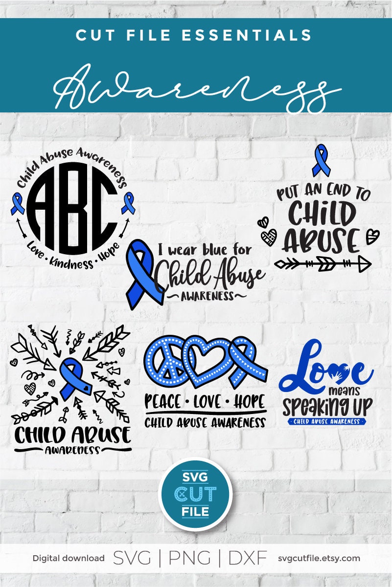 Child abuse svg bundle child abuse awareness child abuse I | Etsy