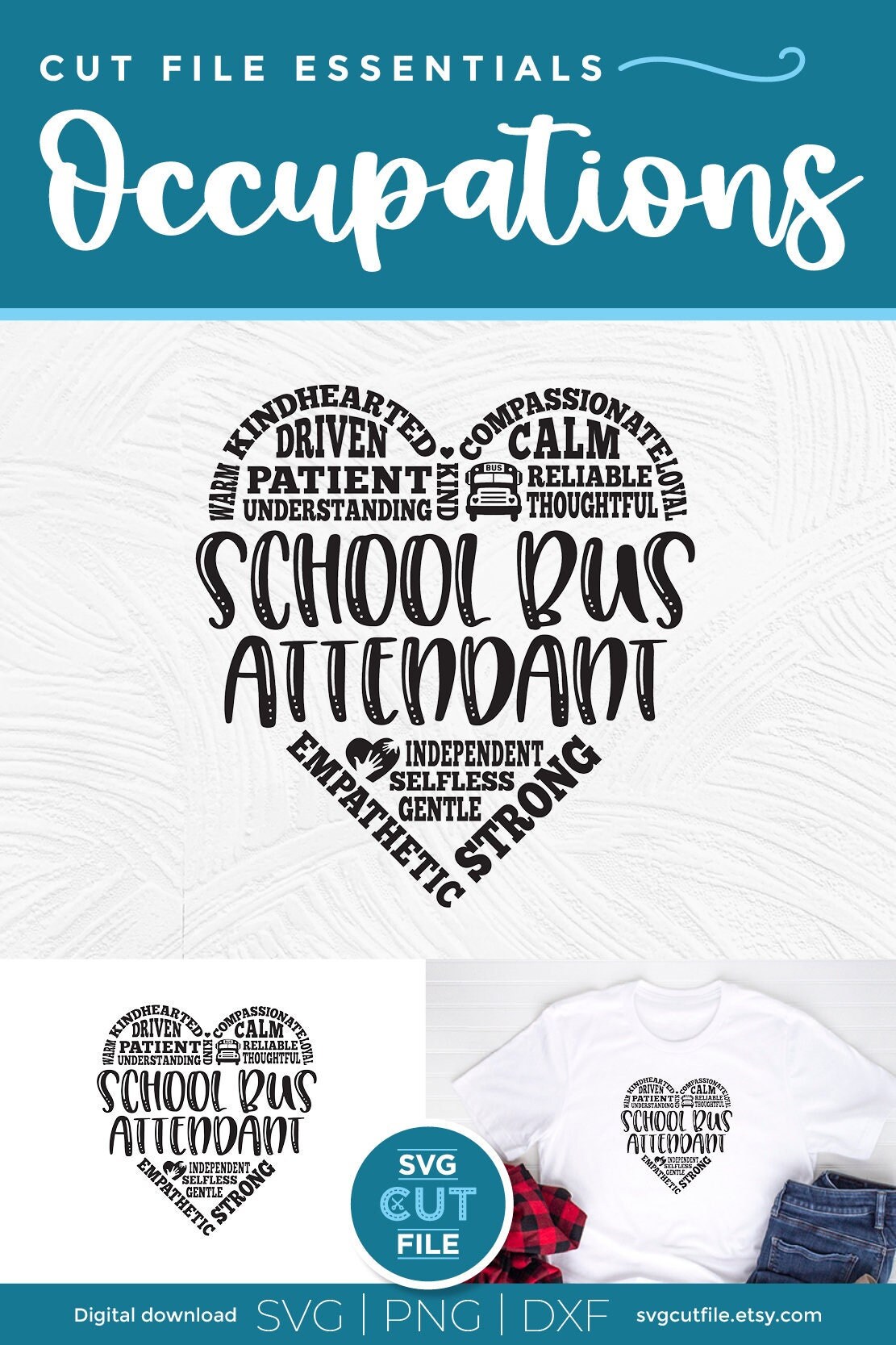School Bus Attendant School Bus Monitor Svg Schoolbus - Etsy