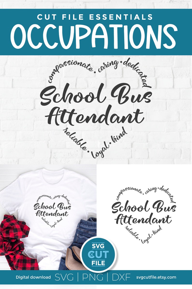 School Bus Attendant School Bus Monitor Svg Schoolbus - Etsy