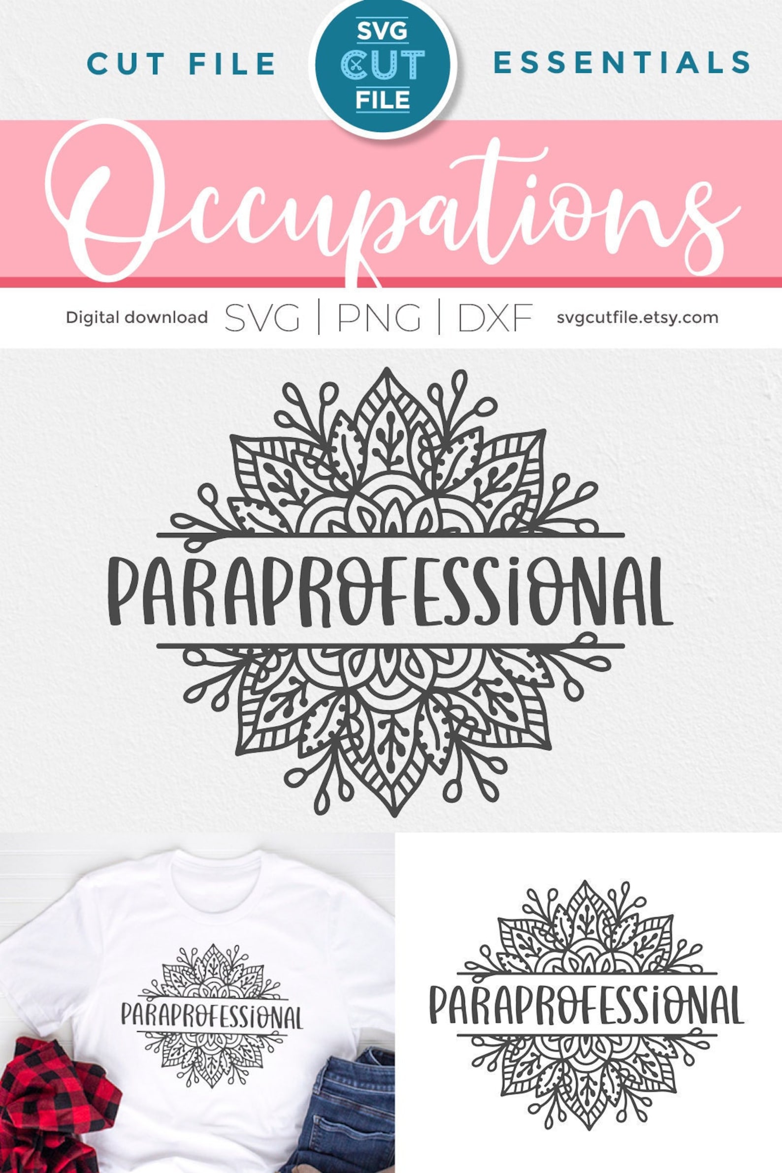 Paraprofessional Svg Para Svg Para Mandala Gift Idea Svg | Etsy